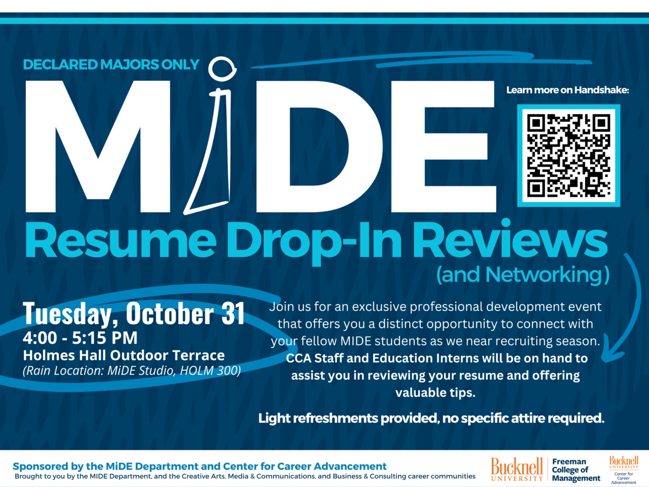 MiDE Resume Drop-In Reviews (and Networking)