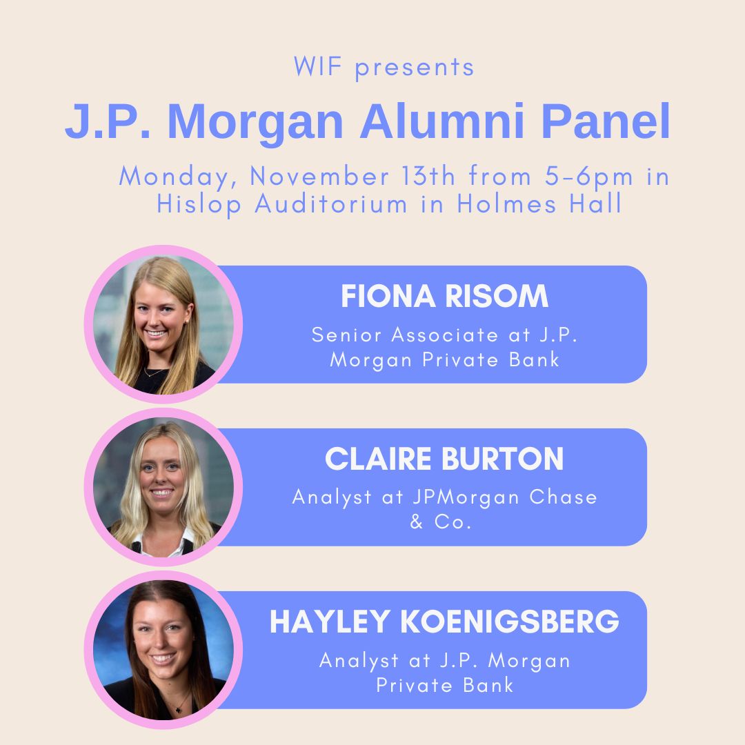 J.P. Morgan Alumni Panel – Open to all