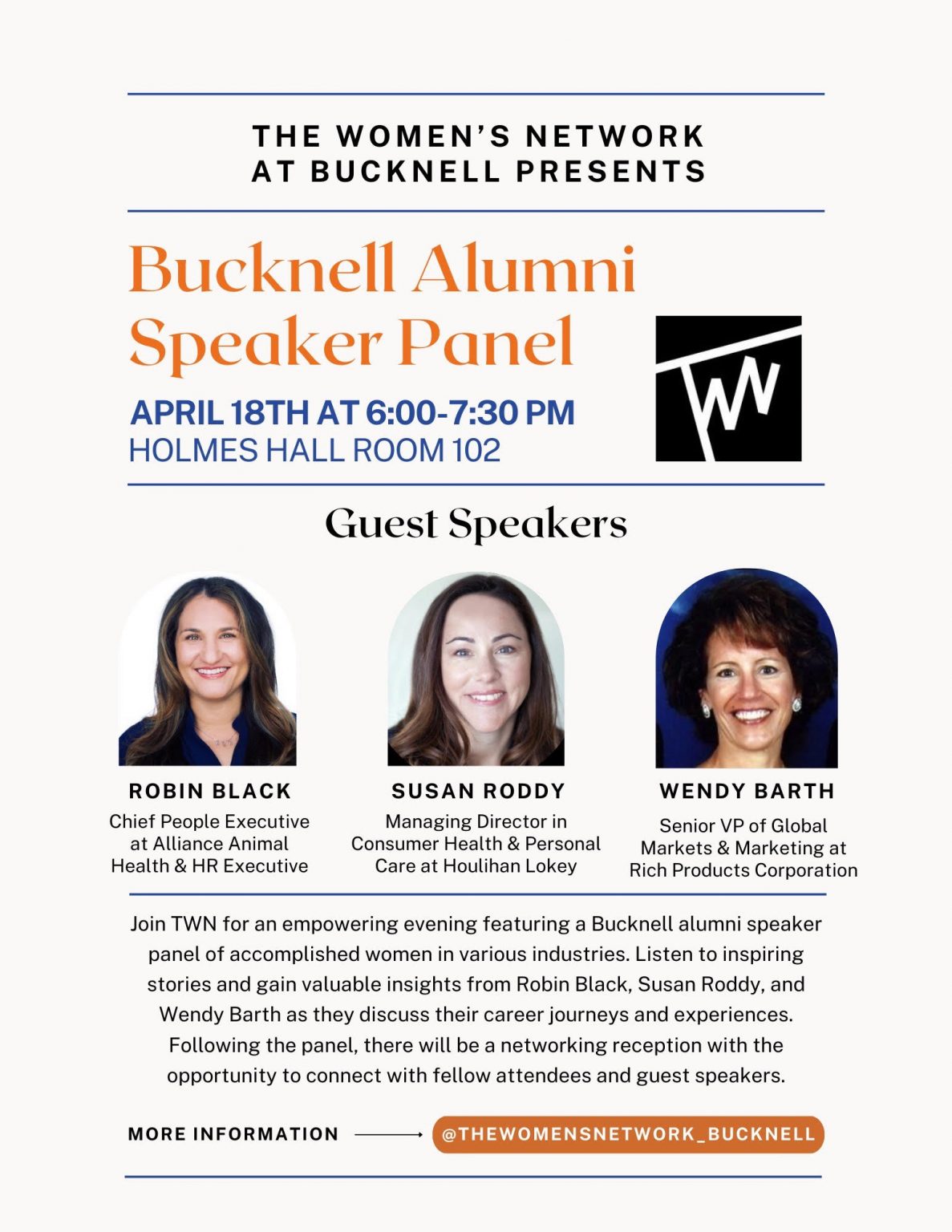 The Women’s Network at Bucknell Present: Bucknell Alumni Speaker Panel