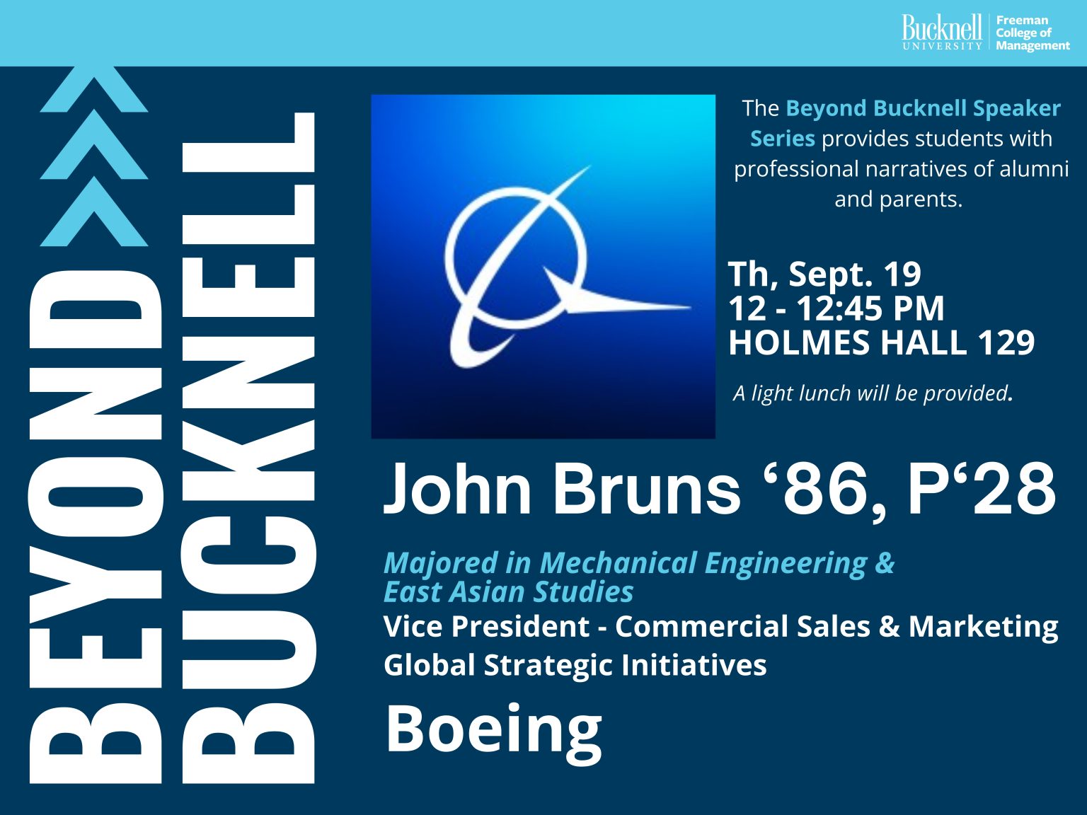 Beyond Bucknell Welcomes John Bruns