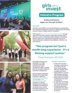 Girls Who Invest 2026 GWI Intensive Program