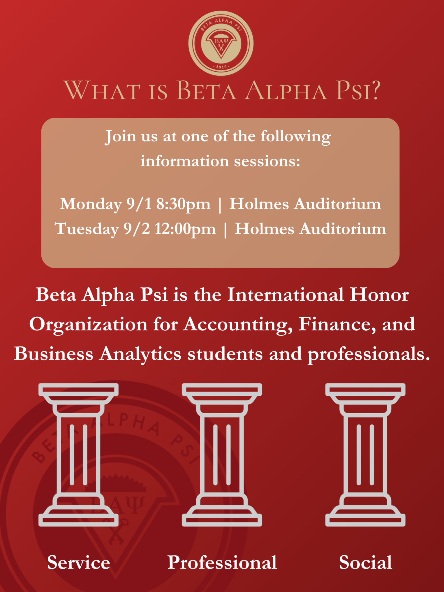 Beta Alpha Psi Information Sessions
