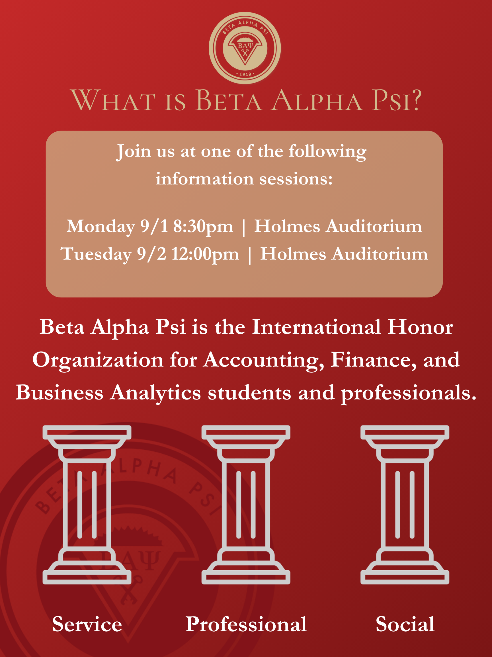 Beta Alpha Psi Information Sessions