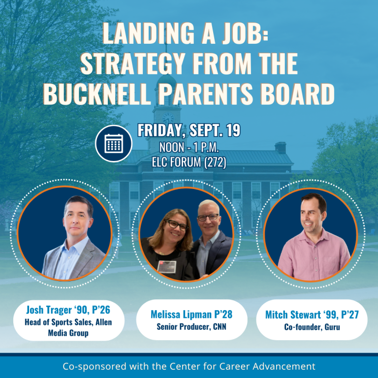 Landing a Job: Strategy from the Bucknell Parents Board
